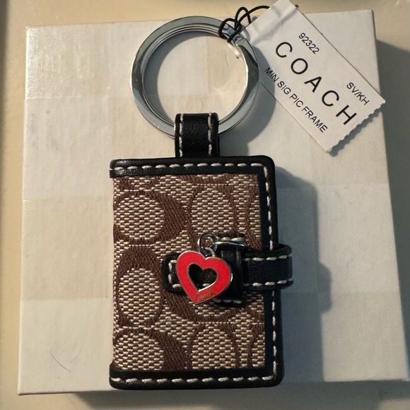 Coach | Accessories | Nwt Coach Photo Frame Keychain 2 Fold Signature ...